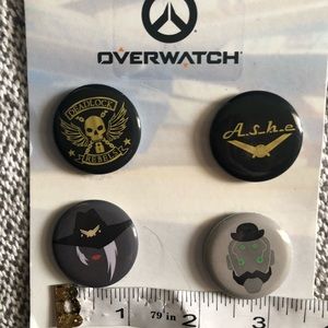 Loungefly | Other | Overwatch Pack Of 4 Buttons From Loungefly Pins ...